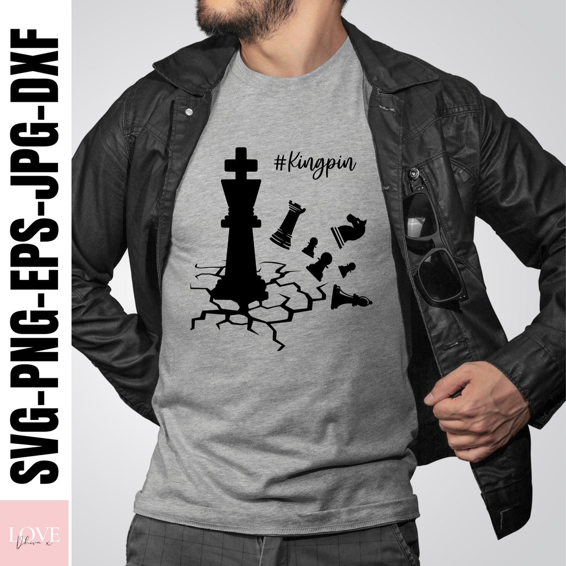 Kingpin Chess Pieces Svg, King Chess Svg, King's Crown Svg,cut Files ...