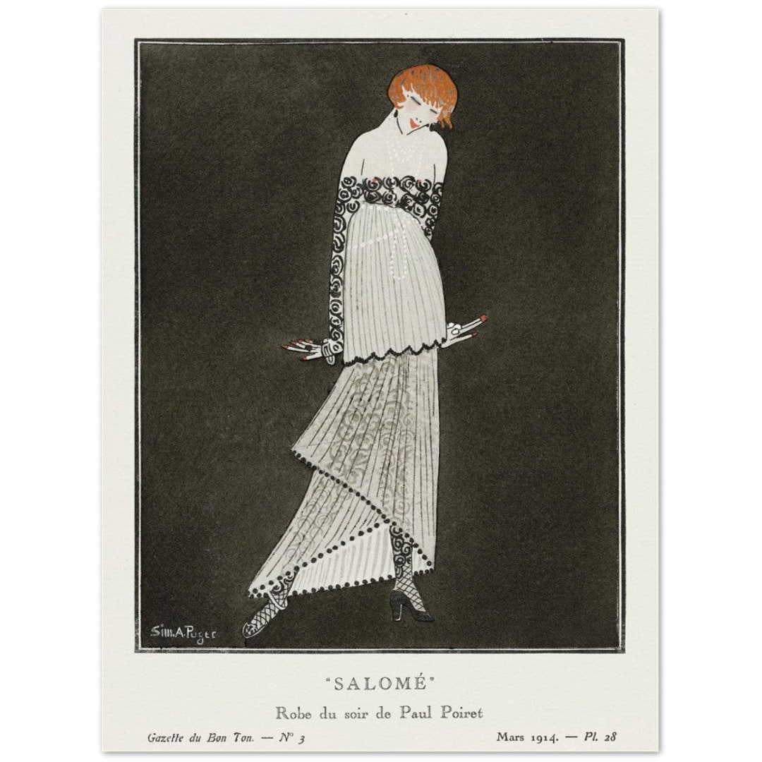 Vintage French Art Deco Print - Etsy