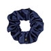 Navy Blue Satin Classic Original Scrunchie - Etsy