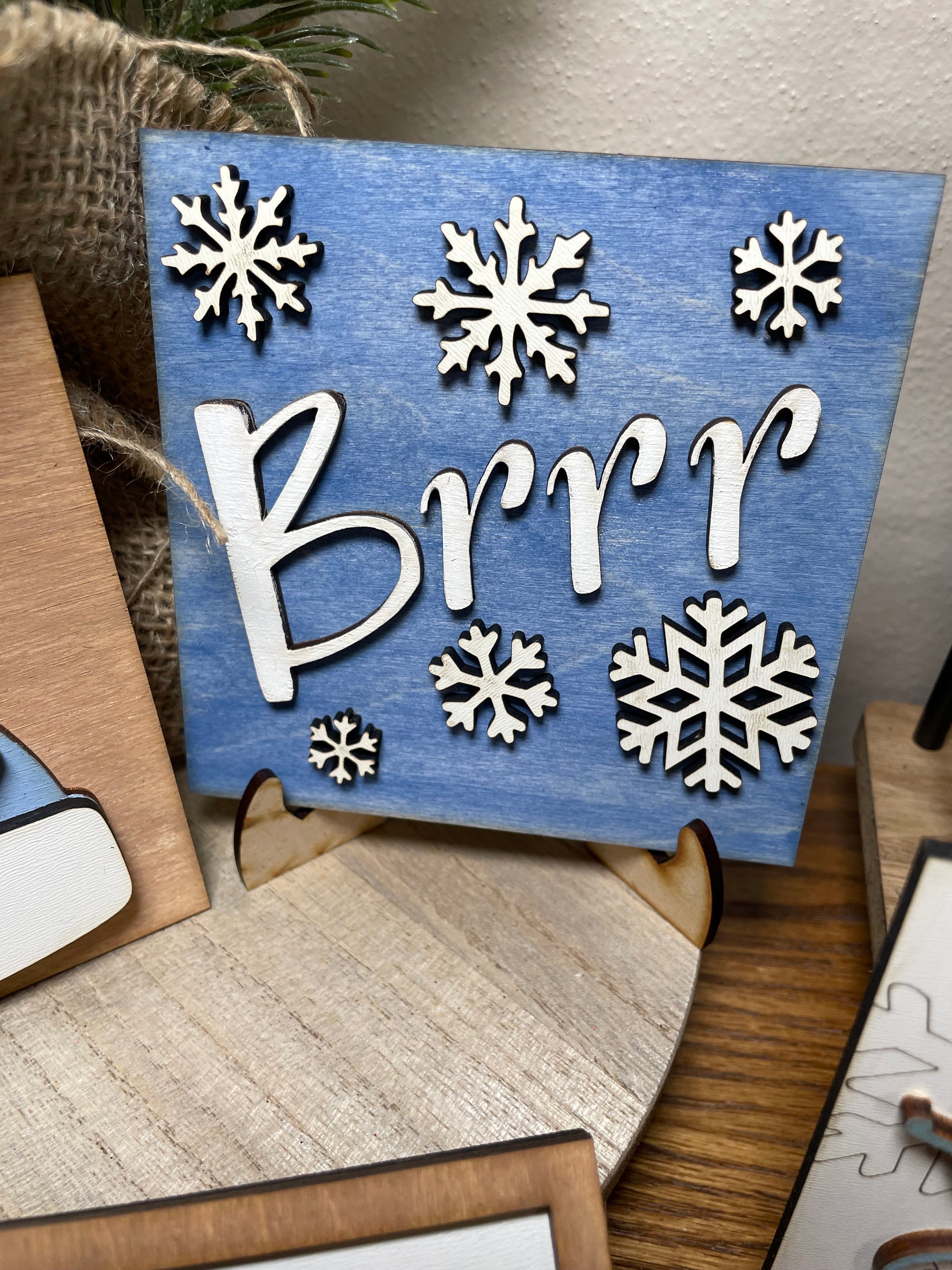 Winter Interchangeable Leaning Ladder Tiles, Winter Decor, Winter Tier ...