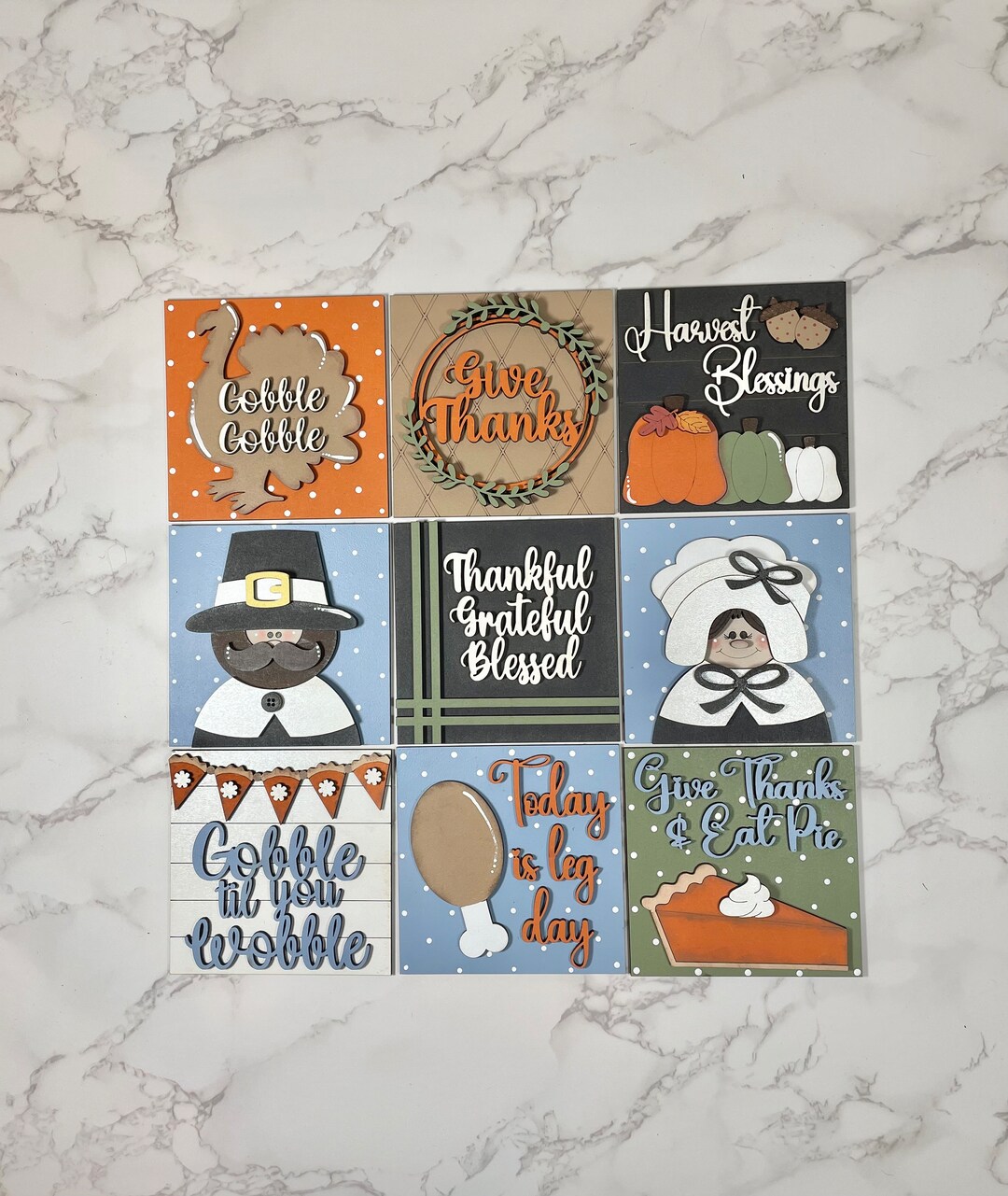 Thanksgiving Interchangeable Tiles, Harvest Blessings, Pilgrim Signs ...