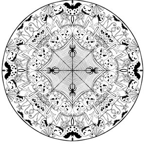 20 Halloween Mandala Coloring Pages | Adult and Children Coloring Pages ...