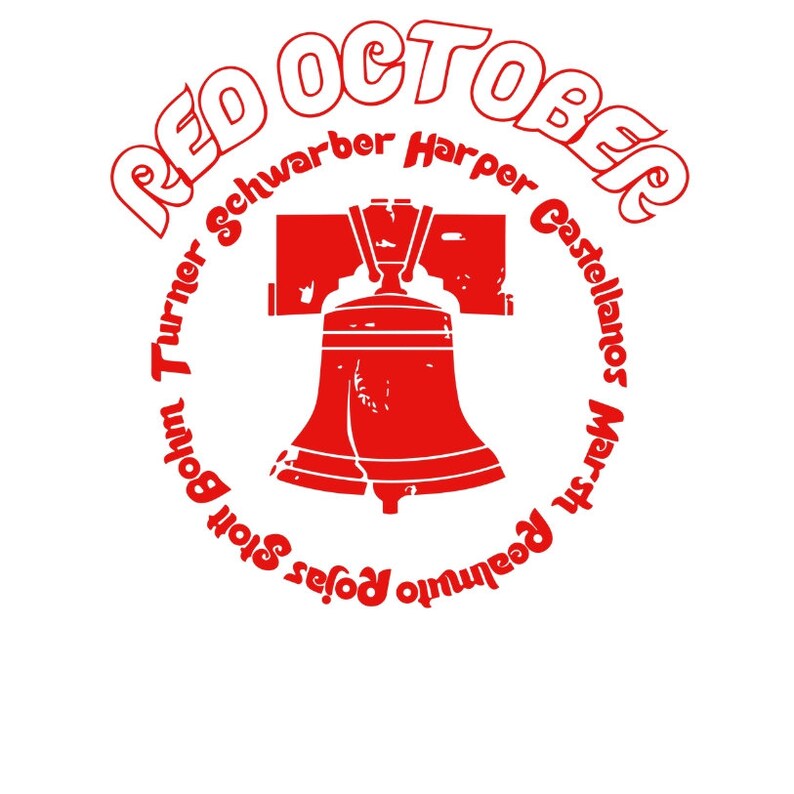 Philadelphia Phillies L Take October Red October Playoffs 2023 Harper ...