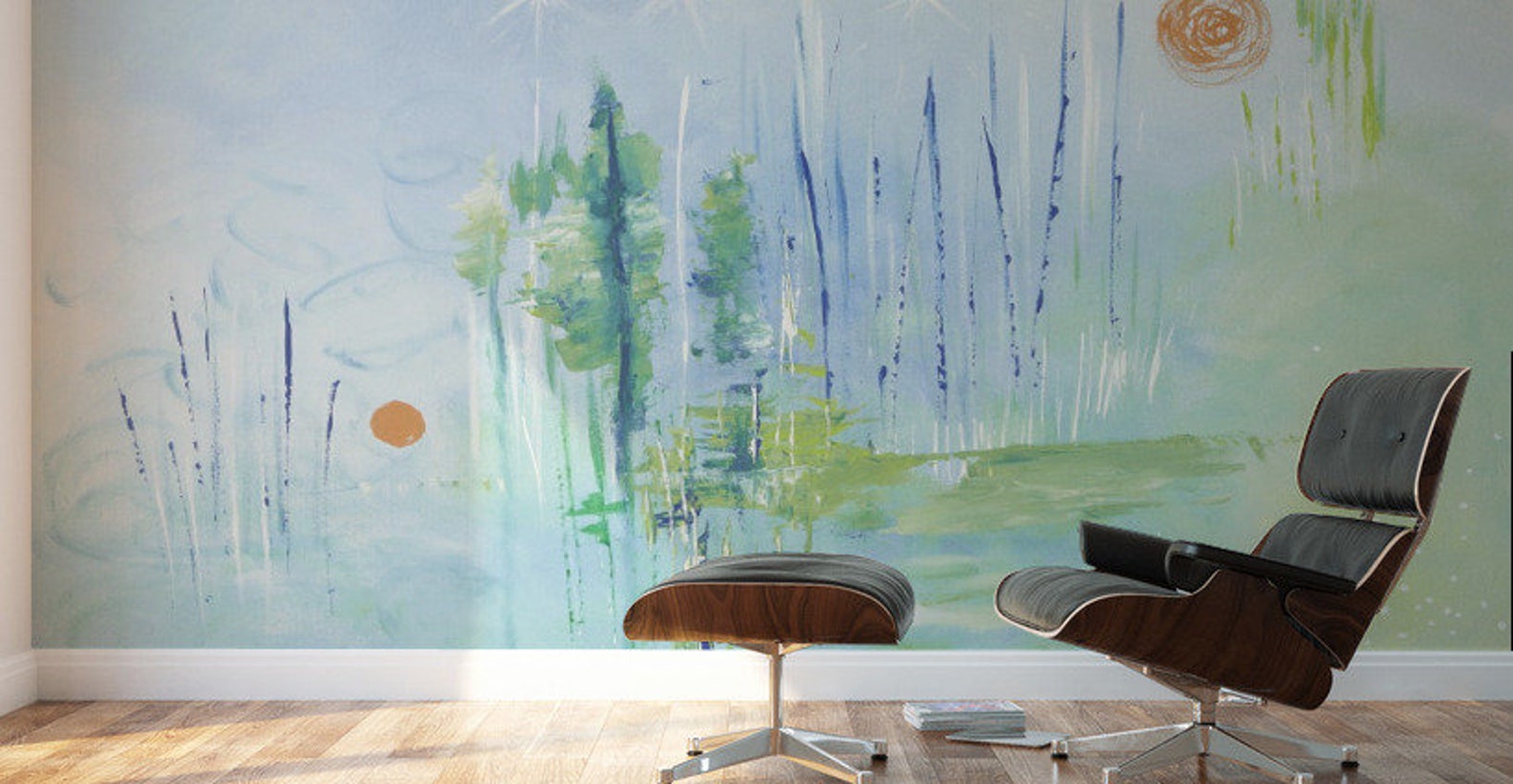 Extra Large Abstract Art Landscape, Abstract Wall Art, Large Artwork ...