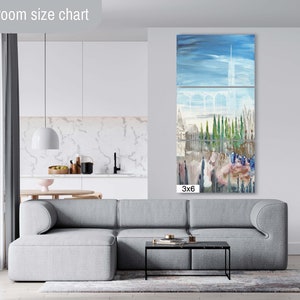 Extra Large Vertical Semi Abstract Original Painting on Canvas | Gothic ...