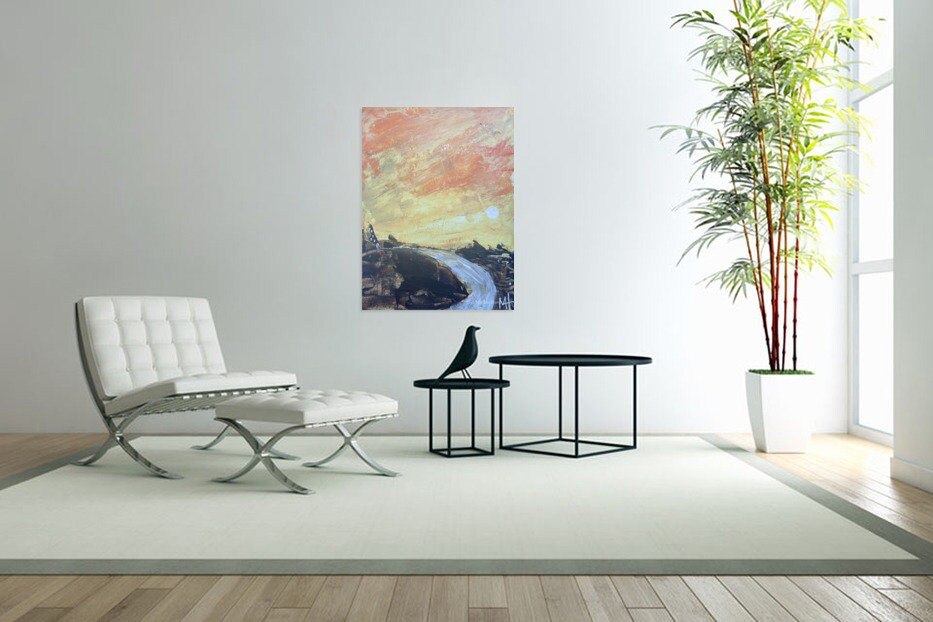Vertical Large Wall Art, “simplicity” is an Impressionist Abstract ...