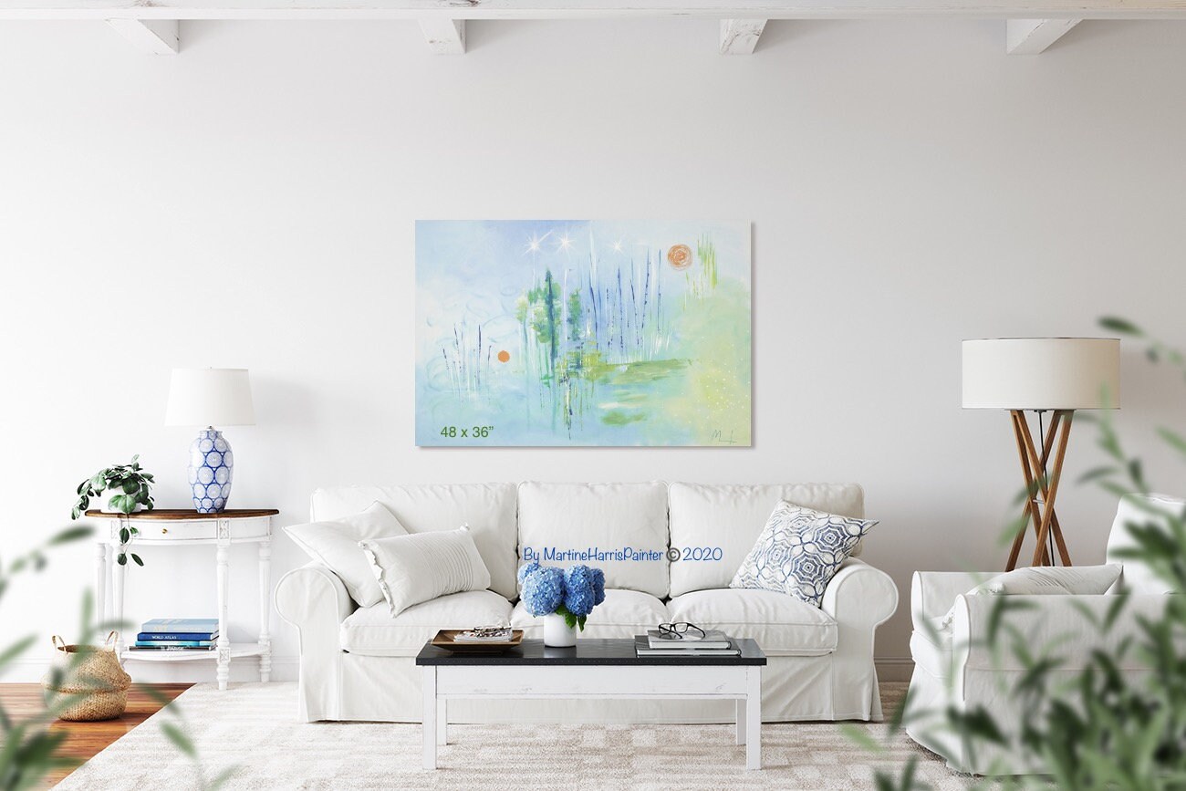 Extra Large Abstract Art Landscape, Abstract Wall Art, Large Artwork ...
