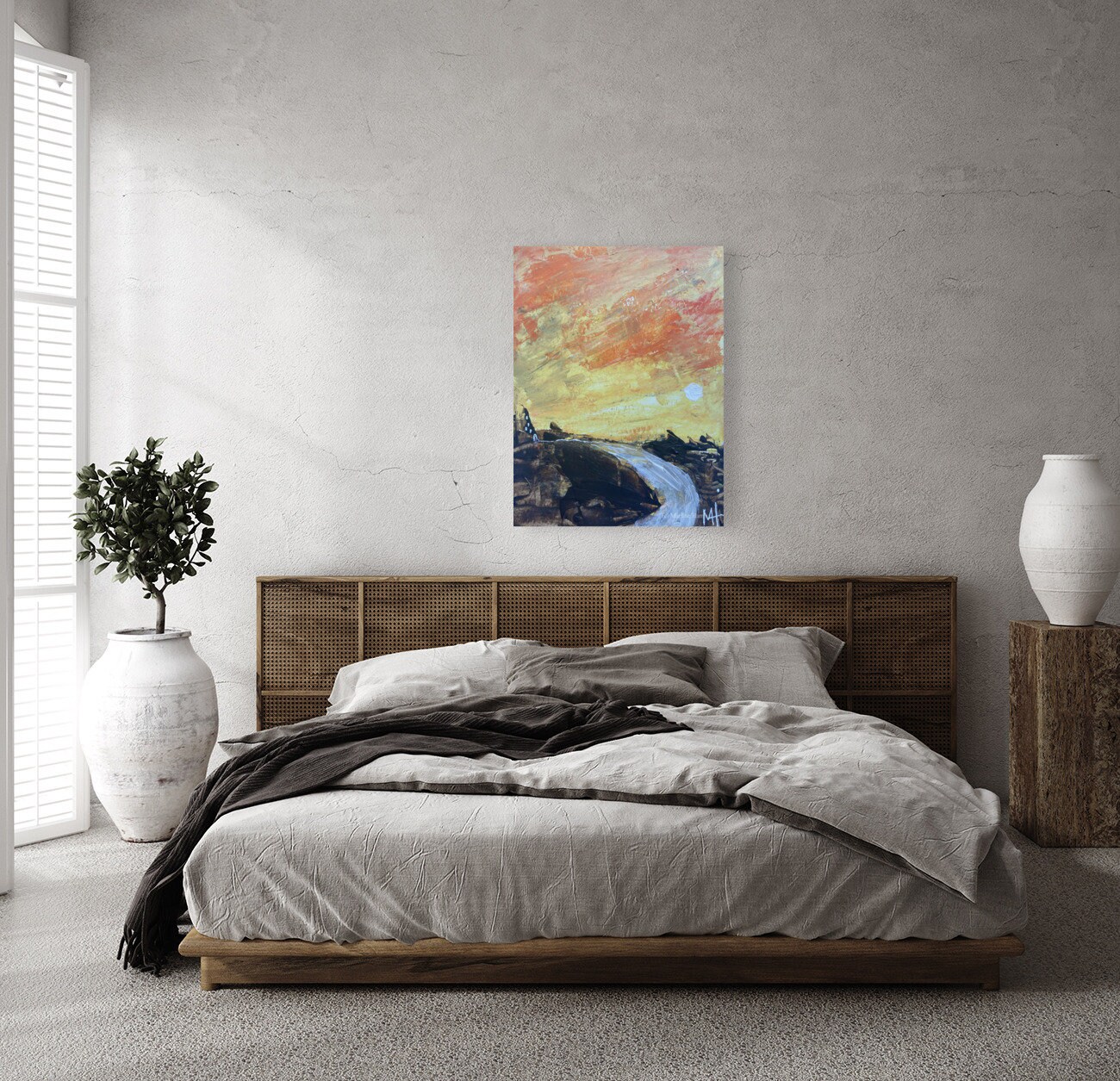Vertical Large Wall Art, “simplicity” is an Impressionist Abstract ...