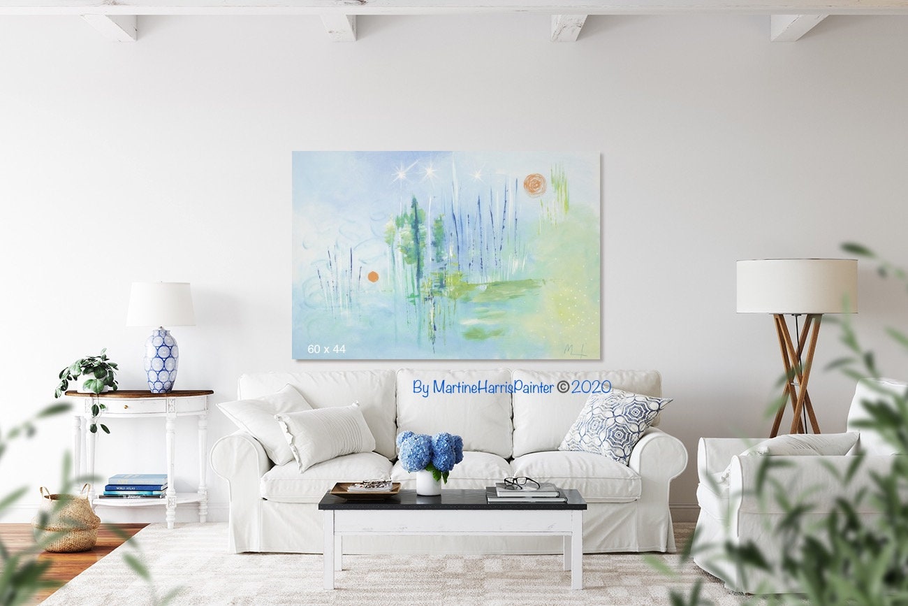 Extra Large Abstract Art Landscape, Abstract Wall Art, Large Artwork ...