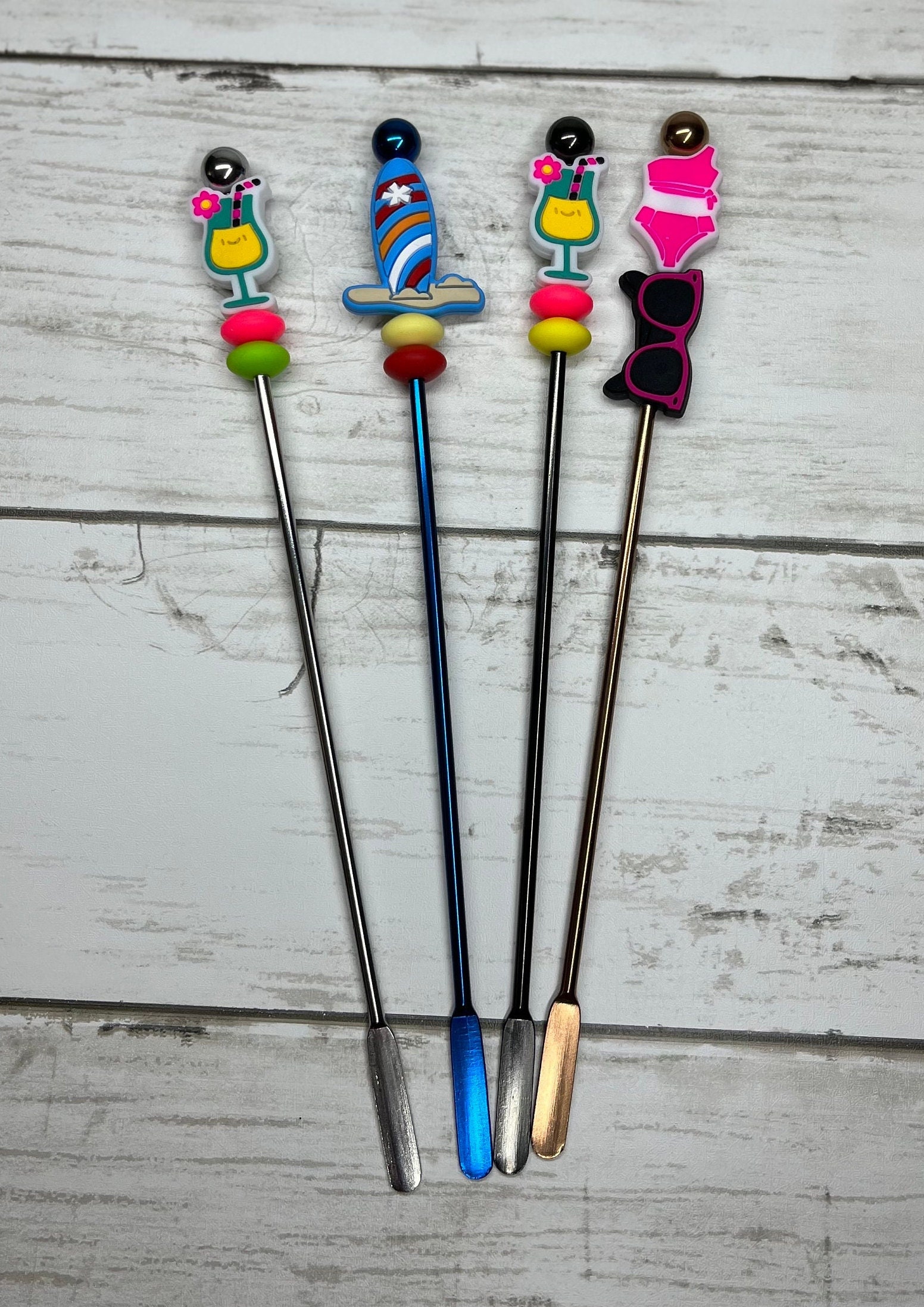 Stir Sticks, Eco Friendly, Concha, Bikini, Surf Board, Holiday Gifts ...