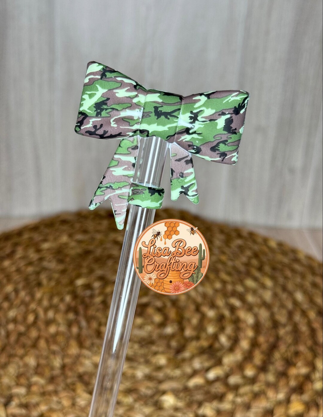 Straw Topper, Camouflage, Green, Rustic, Silicone, Coquette, Tumbler ...
