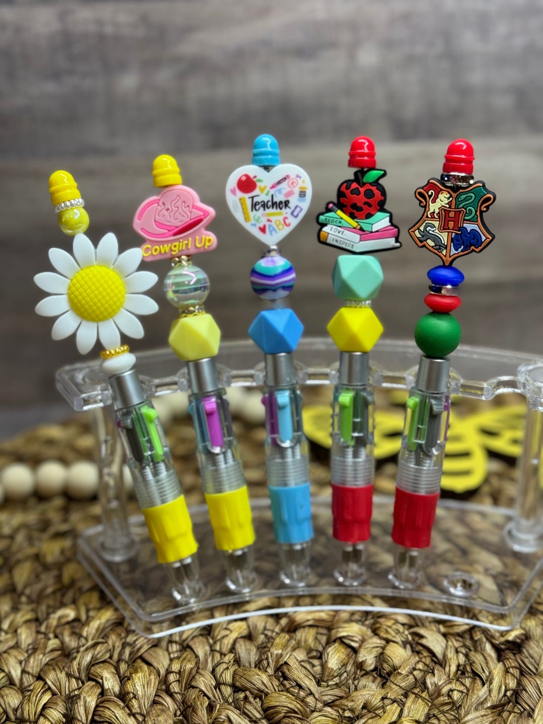 Color Change Beaded Pens, Plastic Pen, Ready to Ship, Gifts for Her ...