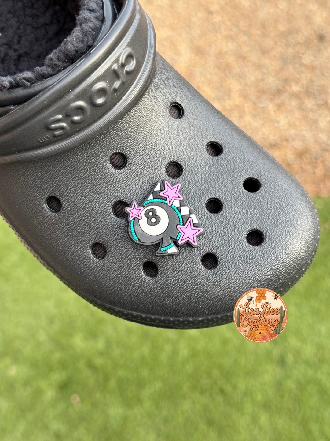 Shoe Charm, Eight Ball, Spades, Stars, Western Style, Gifts, Silicone ...