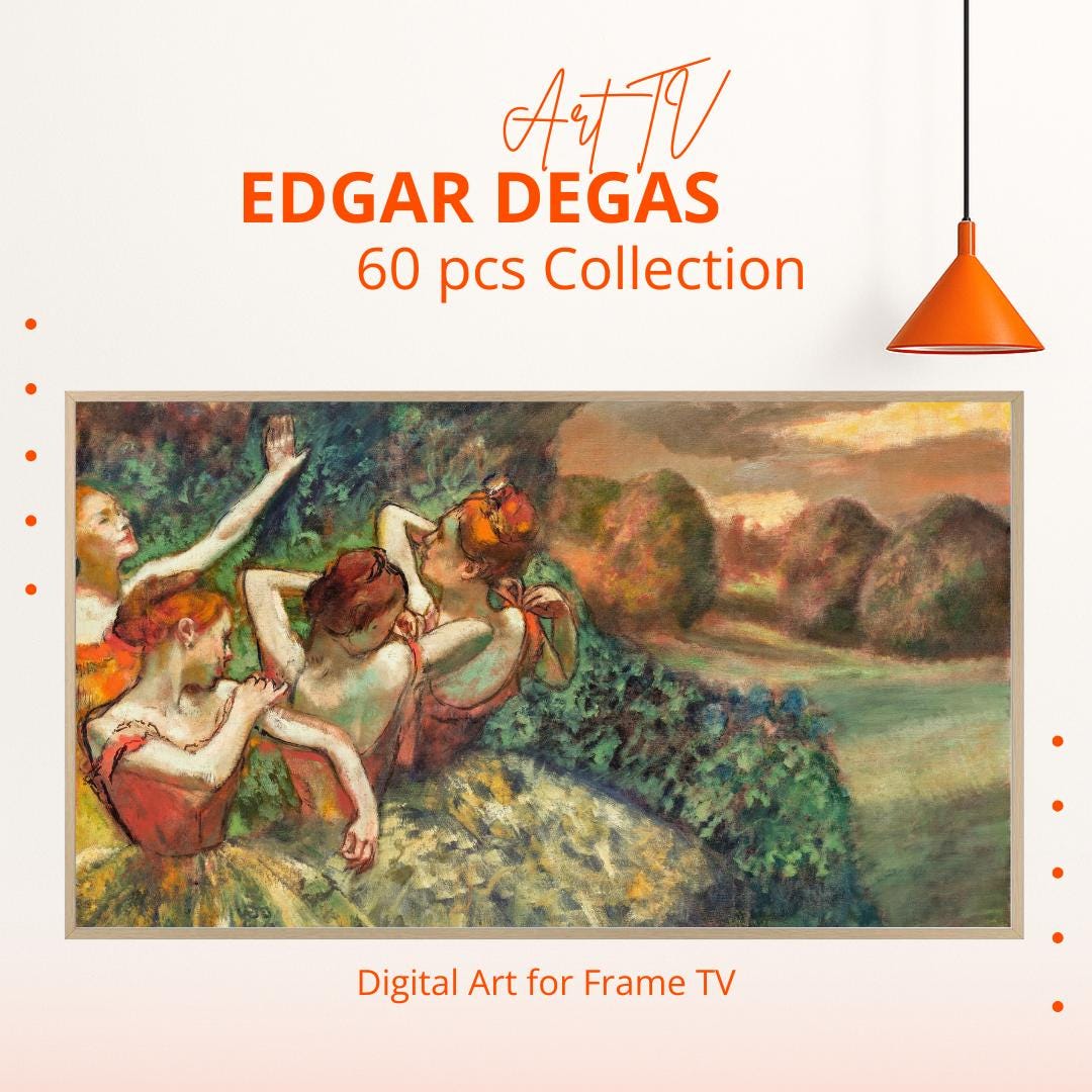 Samsung Frame TV Art Set of 60 | Edgar Degas Artworks and Painting ...