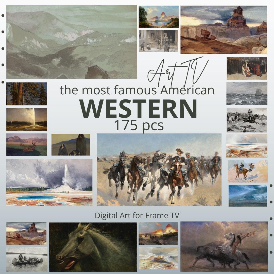 Most Famous American WESTERN Paintings • 175 PCS • Lifetime Access ...