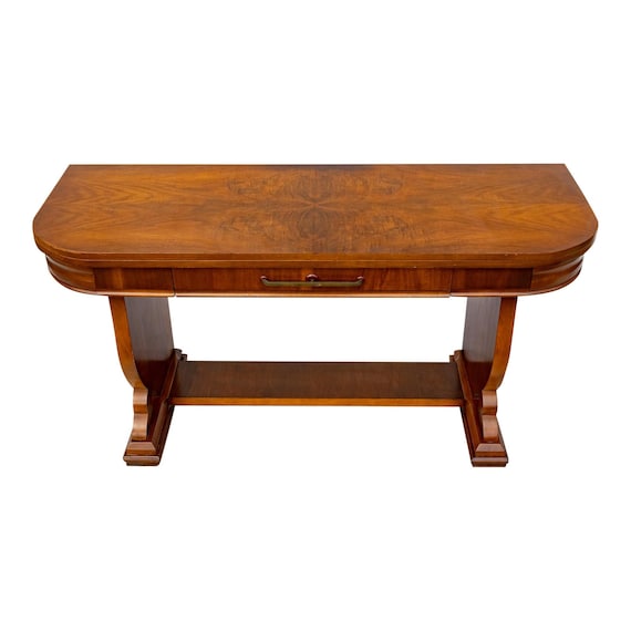 Buy 1930s Art Deco Flip Top Console Table Rustic Vintage Narrow Sofa Table Oxford Rattan Console Table Hallway Accent Furniture Online in India Etsy