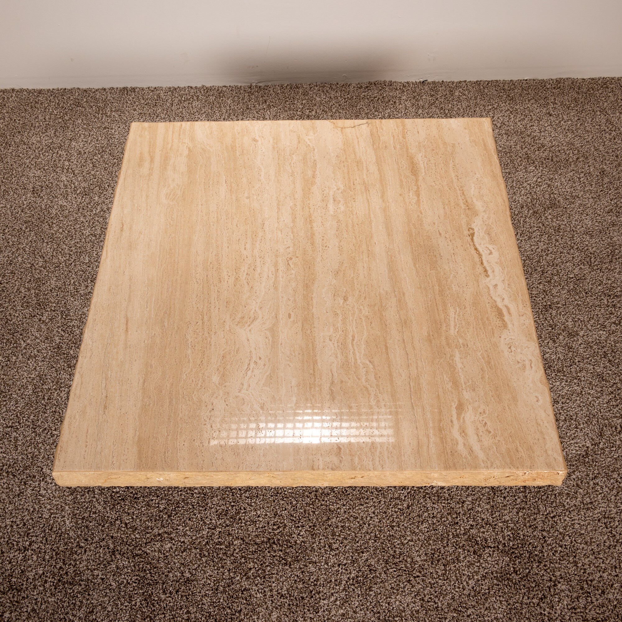 Italian Live Edge Travertine Table Vintage Live Edge Travertine ...