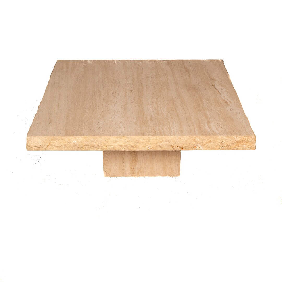 Italian Live Edge Travertine Table Vintage Live Edge Travertine ...