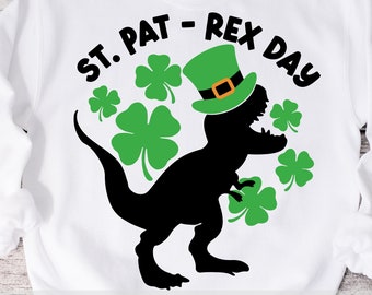 St Pat Rex Svg - Etsy