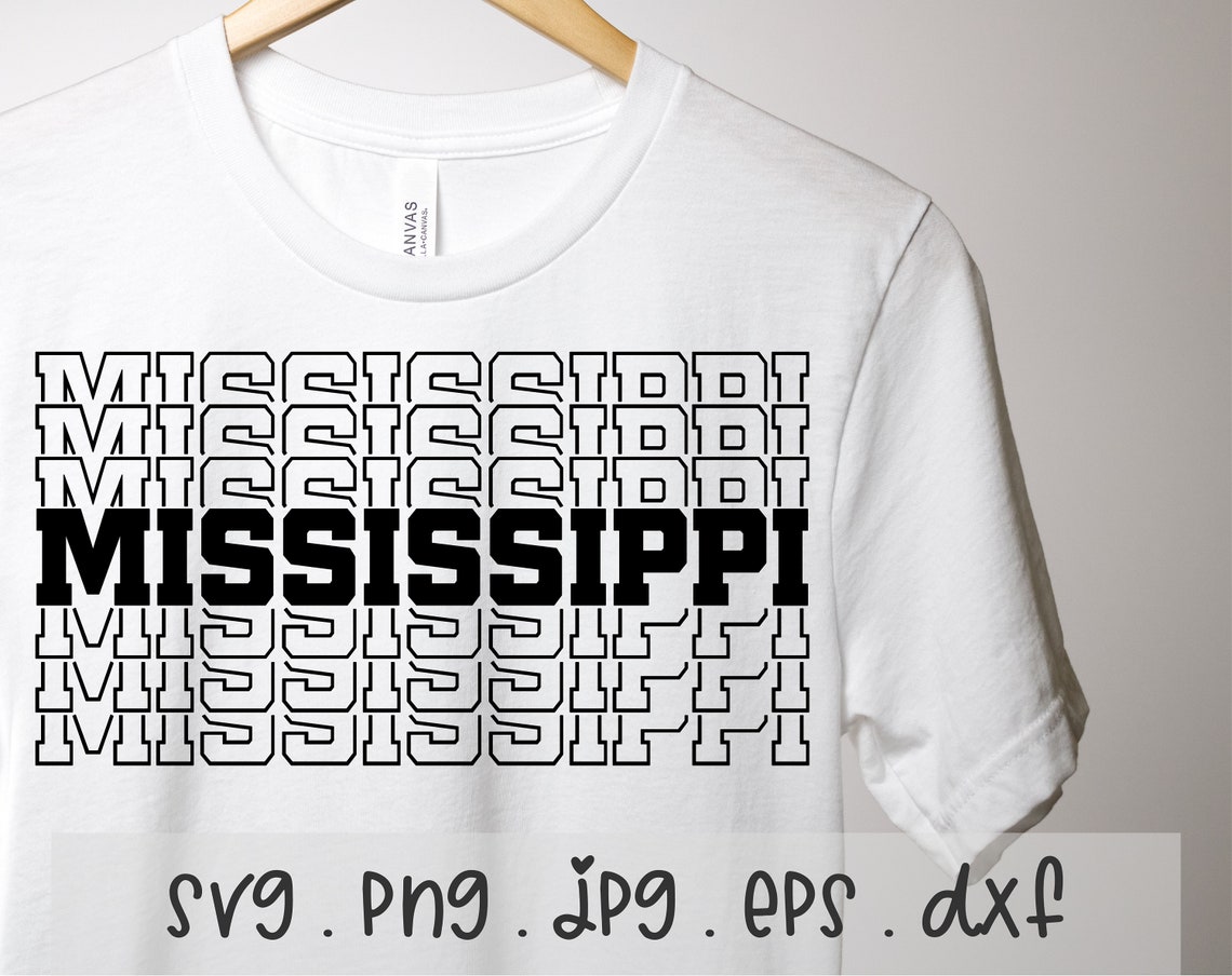 Mississippi State SVG/PNG/JPG United States of America Mirror - Etsy