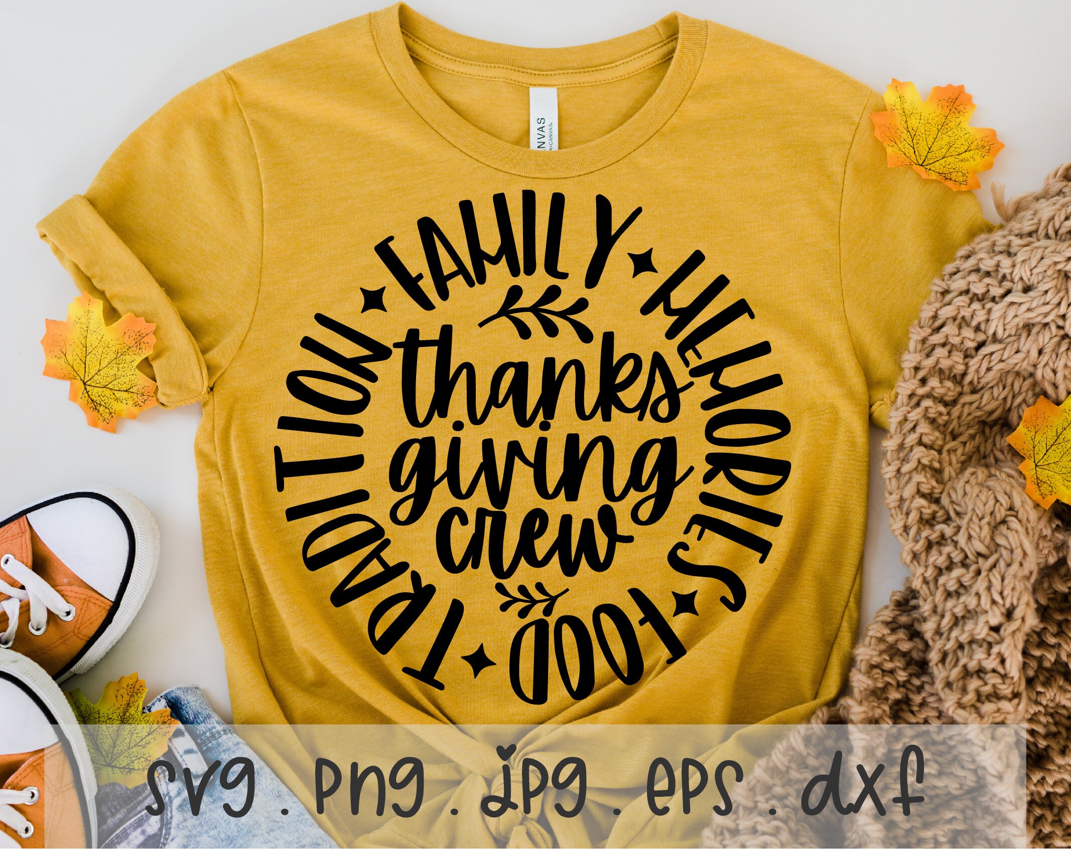 Thanksgiving Crew SVG/PNG/JPG Food Family Memories Tradition - Etsy