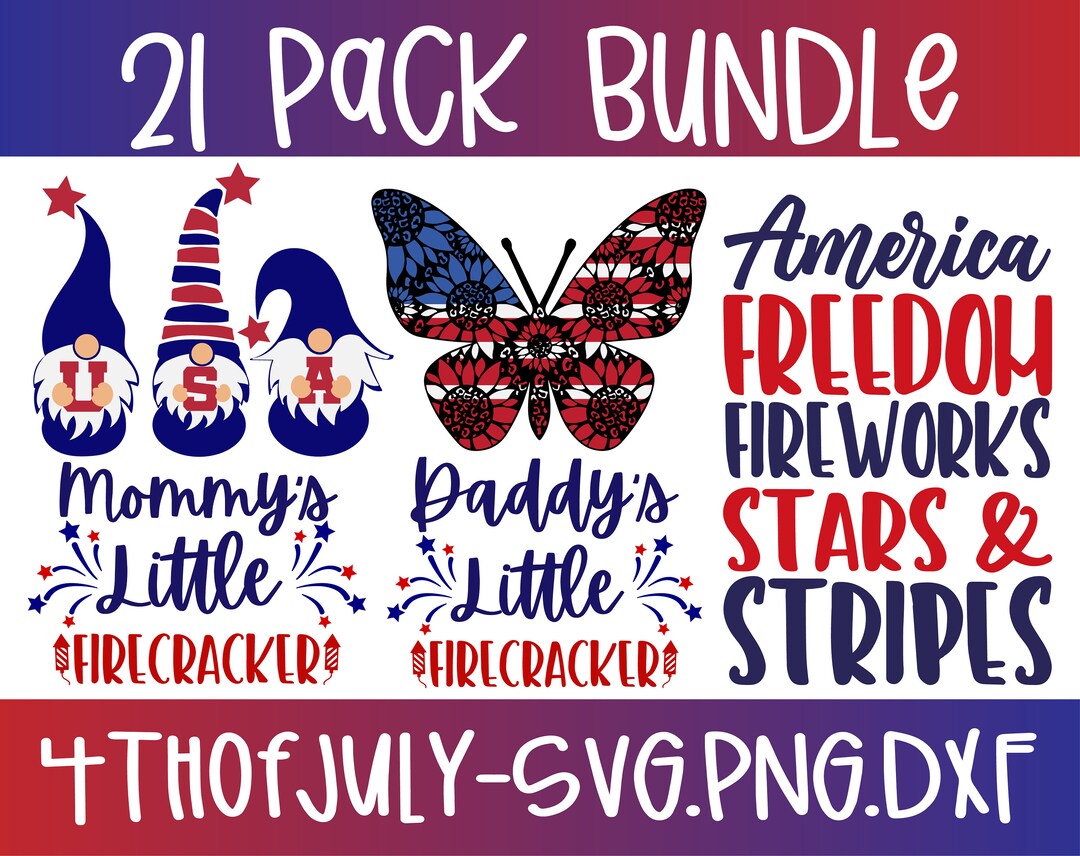 4th of July Bundle SVG/PNG/DXF, America Usa Independence Day Unicorn ...
