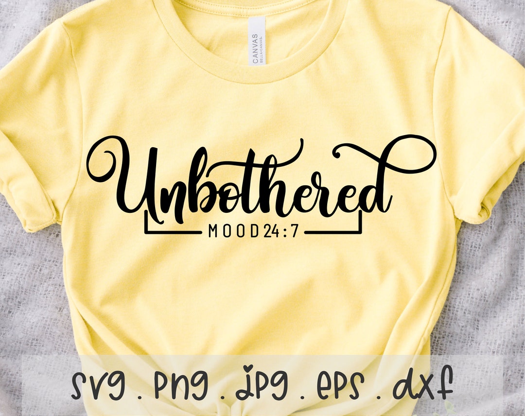 Unbothered Mood SVG PNG JPG: Melanin Sublimation Design - Etsy