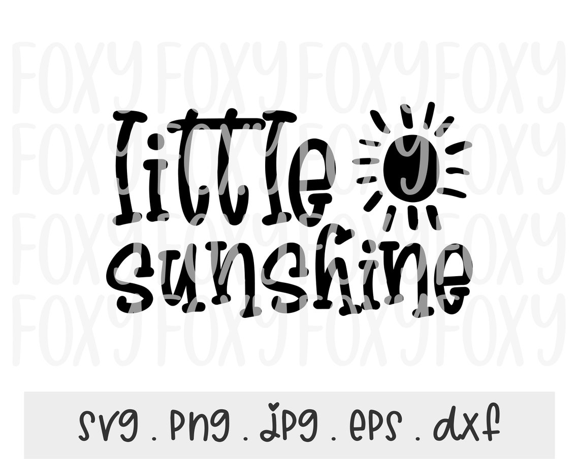 Little Sunshine SVG: Valentine Baby Design (digital Download) - Etsy