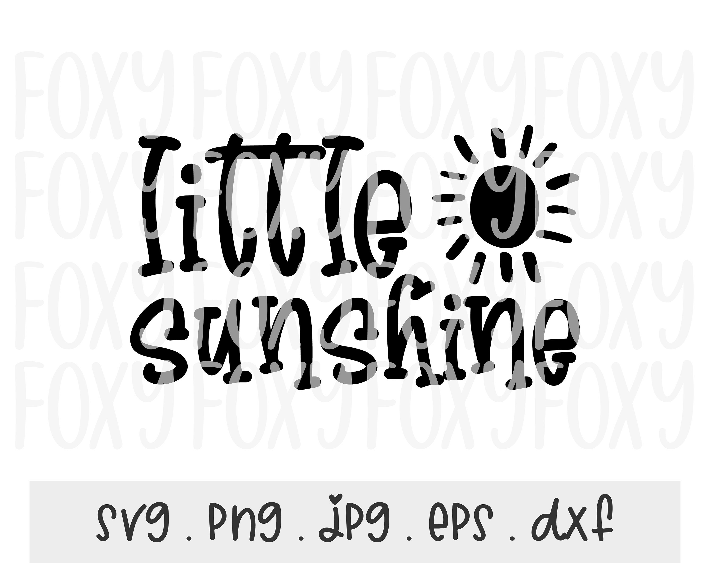 Little Sunshine SVG/PNG/JPG Cute Valentine Baby Boy Girl | Etsy
