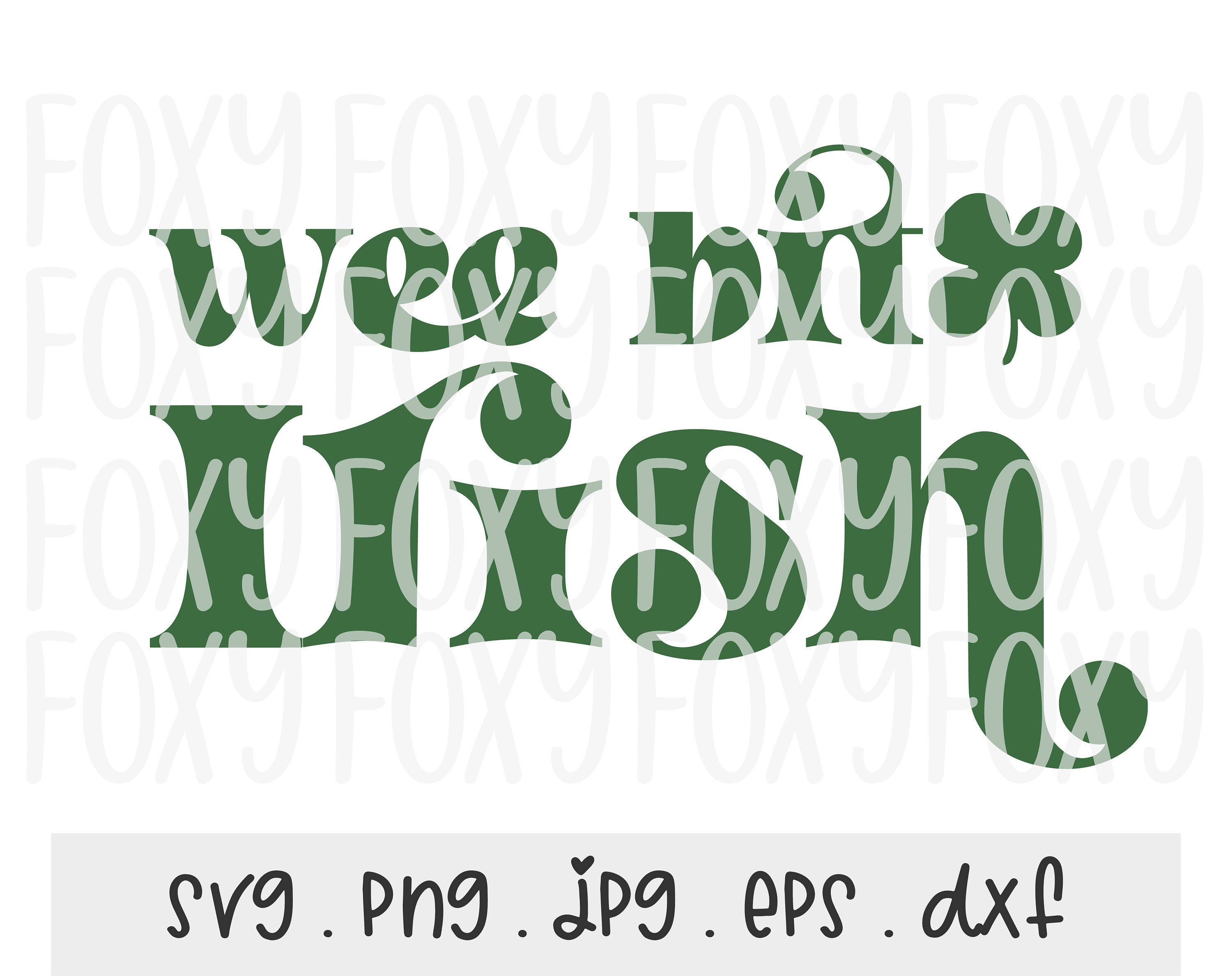 Wee Bit Irish SVG/PNG/JPG Shamrock Clover Lucky Retro | Etsy