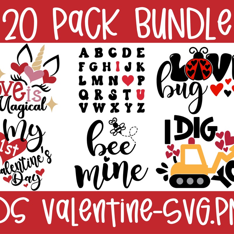 Kids Valentine Svg - Etsy