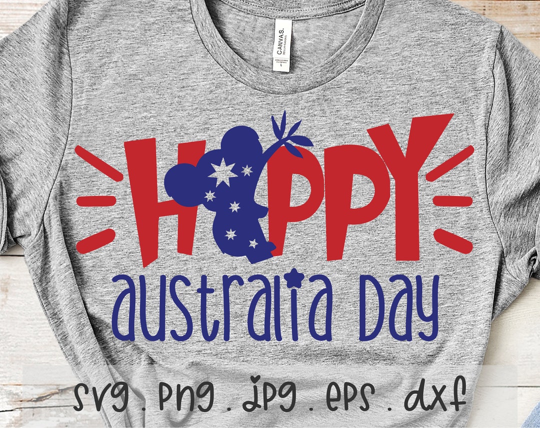 Happy Australia Day SVG/PNG/JPG, Koala Australia Sublimation Design Eps ...