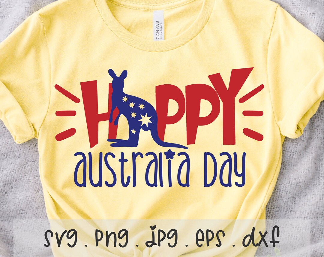 Happy Australia Day SVG/PNG/JPG, Kangaroo Australia Sublimation Design ...