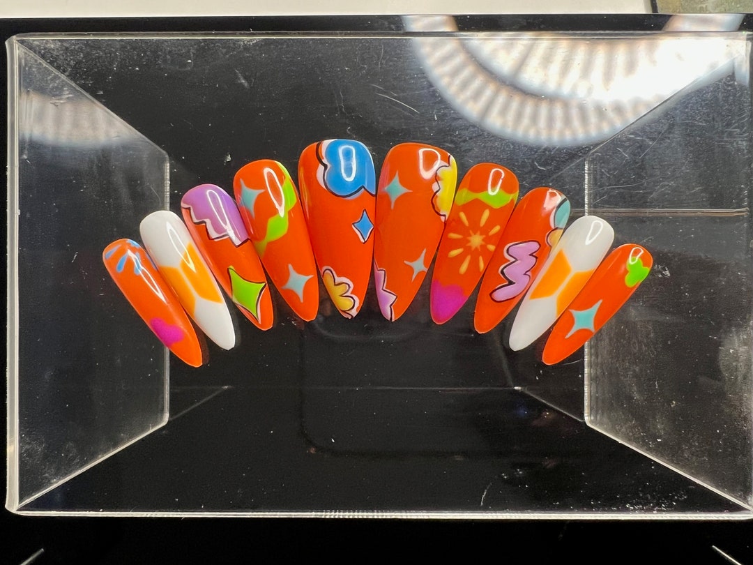 PTD Inspired Press on Nails | Kpop Fake Nails - Etsy