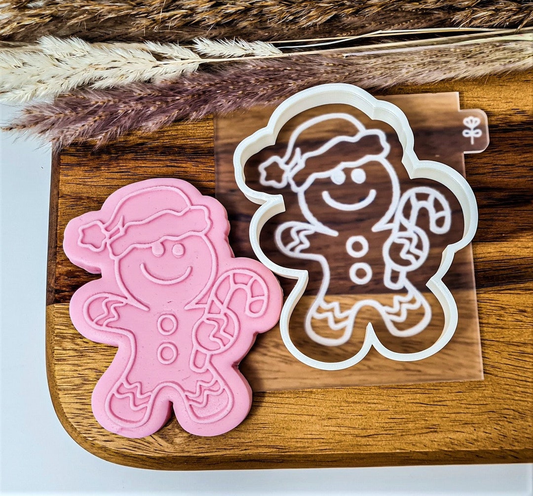 Gingerbread Man Cookie Cutter Embosser - Etsy