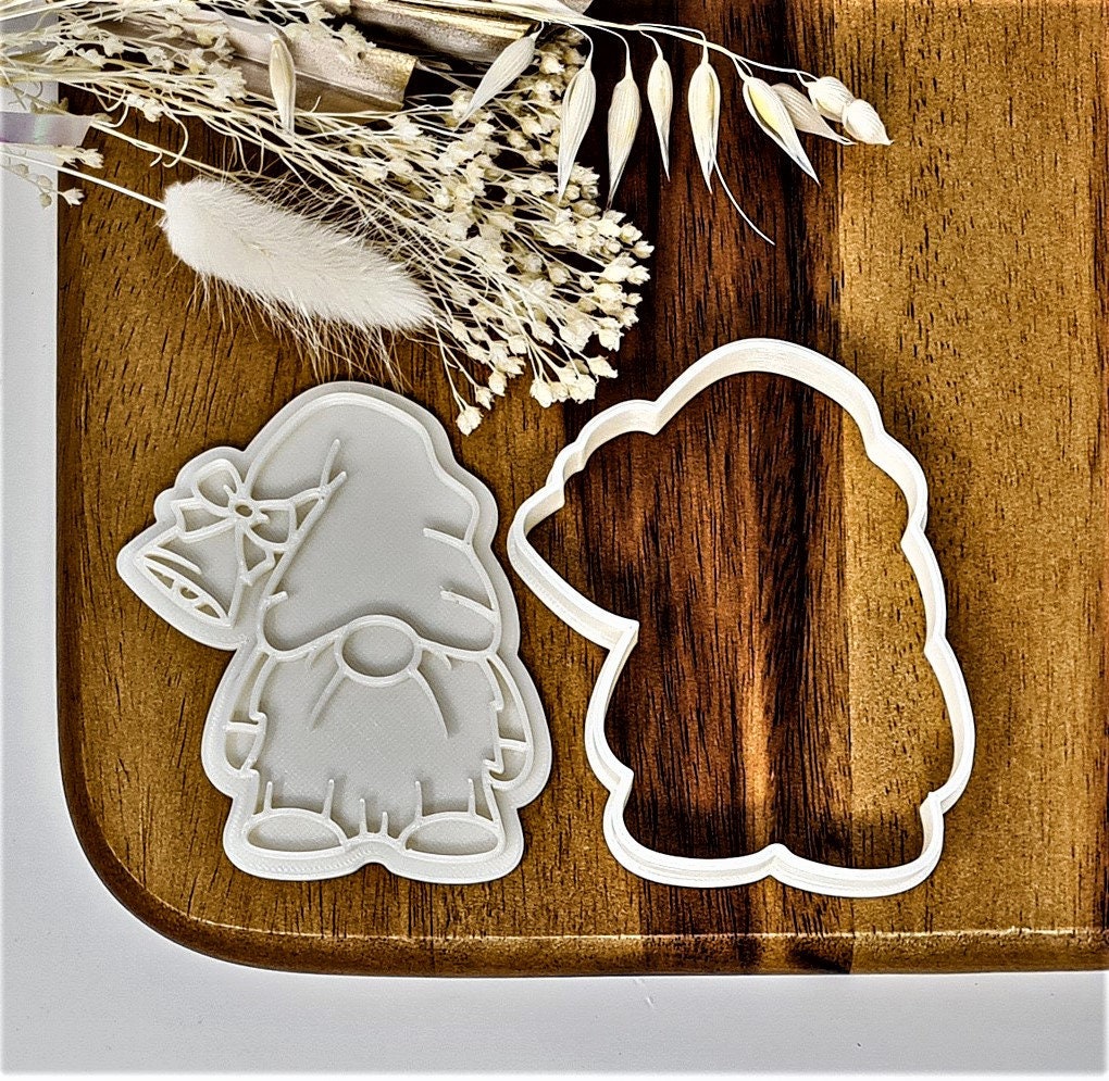Christmas Gnome Cookie Cutter Stamp - Etsy UK