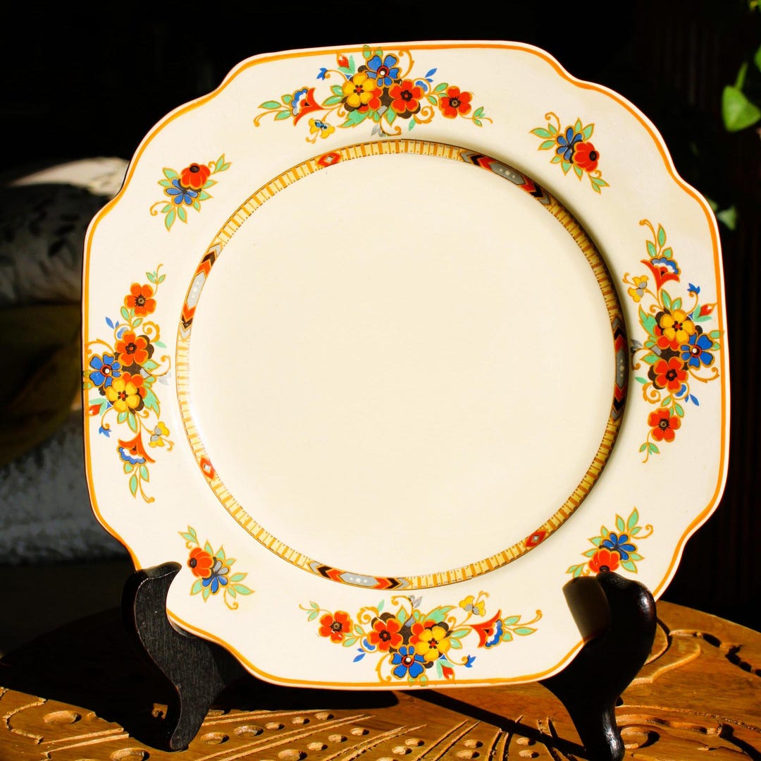 Vintage 1930's Plate Adams England. Part of the Royal Ivory Titian Ware ...