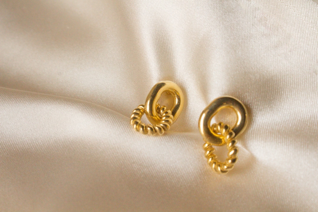 Gold Chain Link Drop Earrings | Ethical Jewelry | Non-tarnish | 10k ...