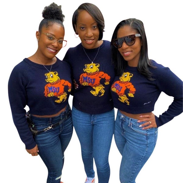 Morgan State Crop Sweater - Etsy