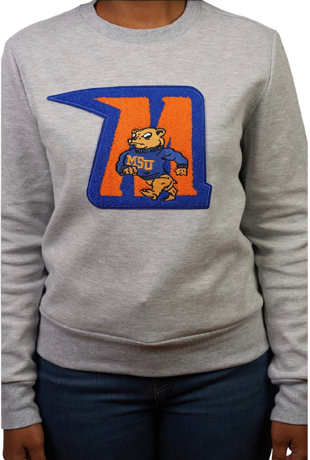 Unisex Morgan State Orange and Blue Bear Sweatshirt - Etsy