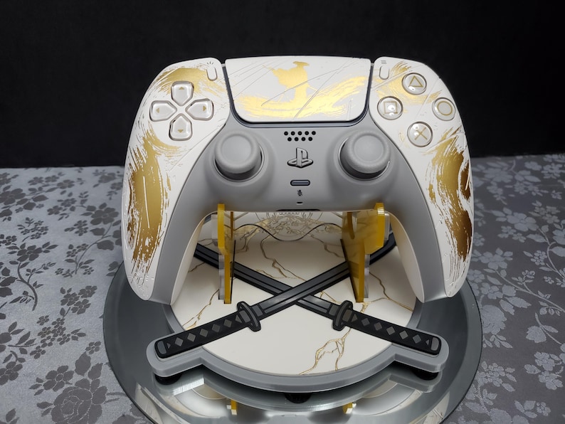 Ghost of Yotei Themed Controller Stand for Playstation 5 Dualsense Controller Also Fits PS4 ...