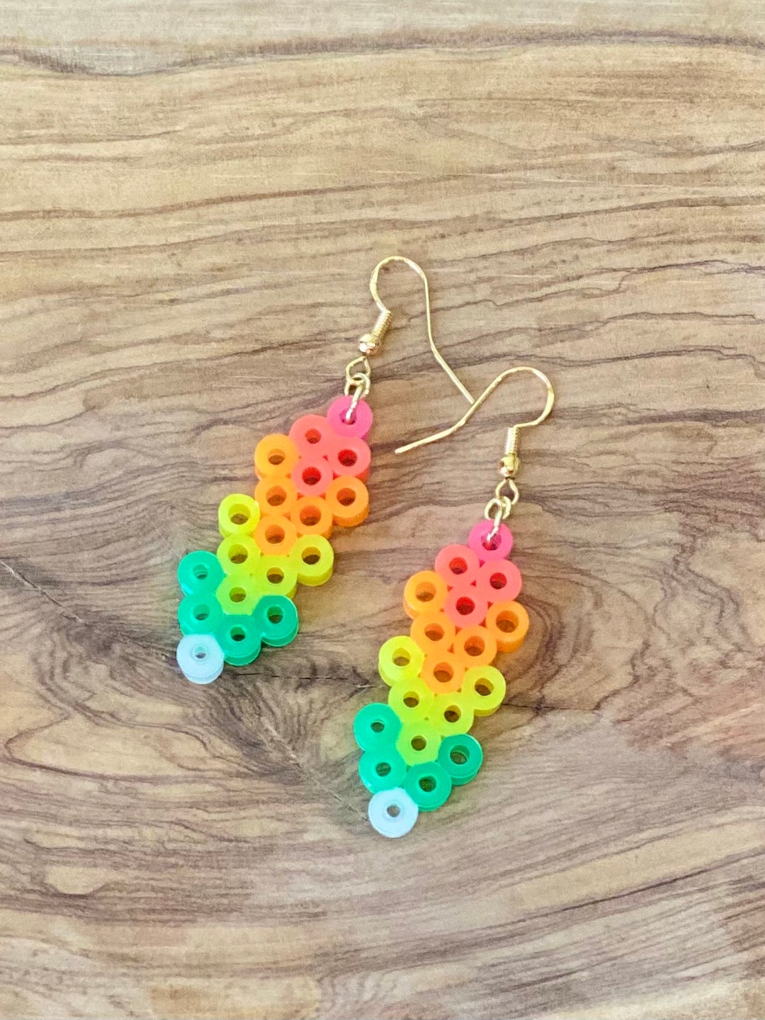Ellie Style Perler Beads Earings - Etsy
