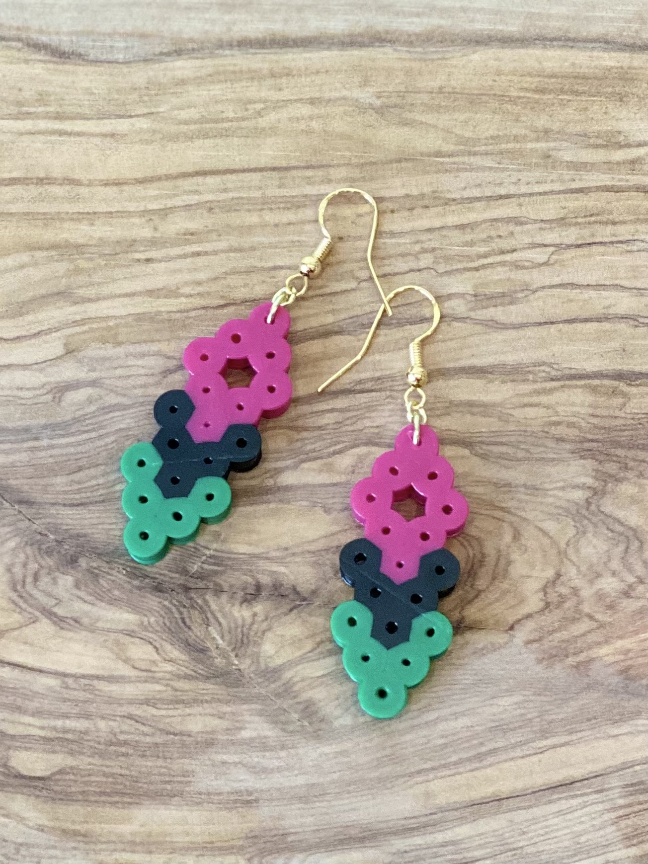 Ellie Style Perler Beads Earings - Etsy