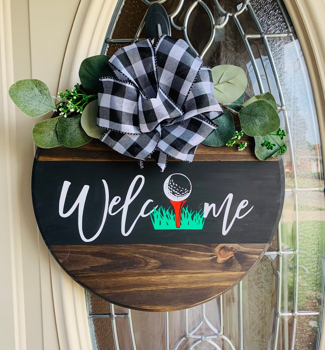 Front Door Decor Golf Sign Welcome Golf Sign Welcome Sign Welcome Door ...
