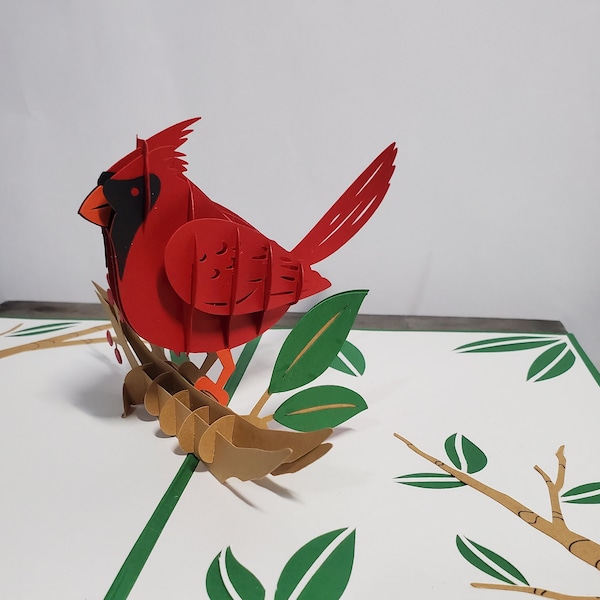 Cardinal Card - Etsy