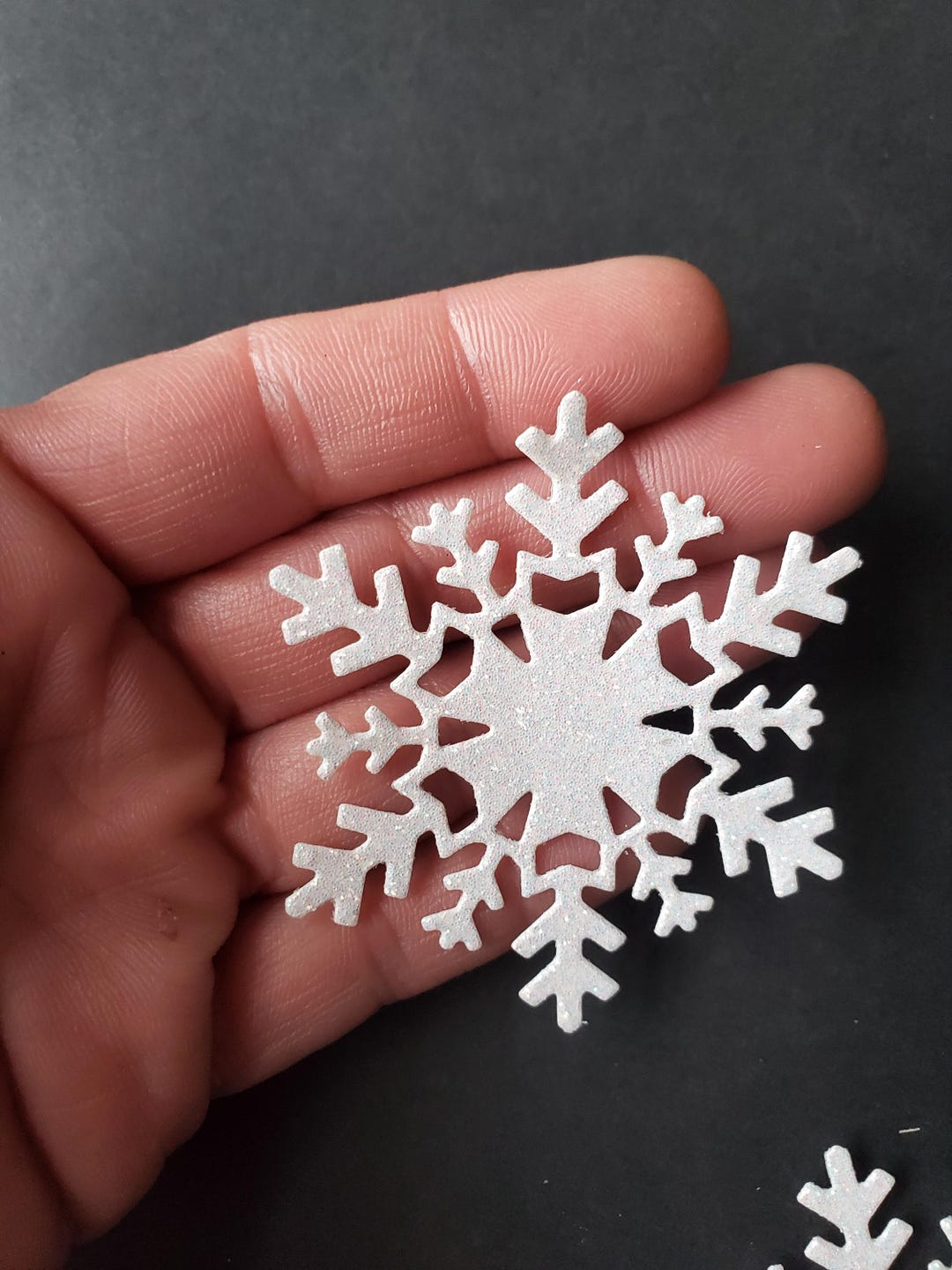 Glitter Snowflake Die Cuts, 20 Pack, Multiple Colors, Cardstock ...