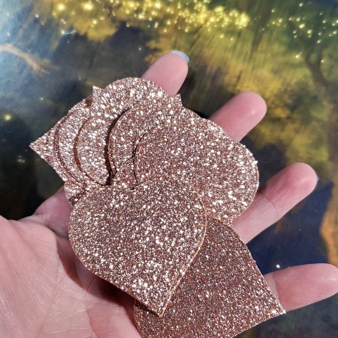Sparkling Rose Gold Glitter Hearts Handcrafted Paper Heart - Etsy