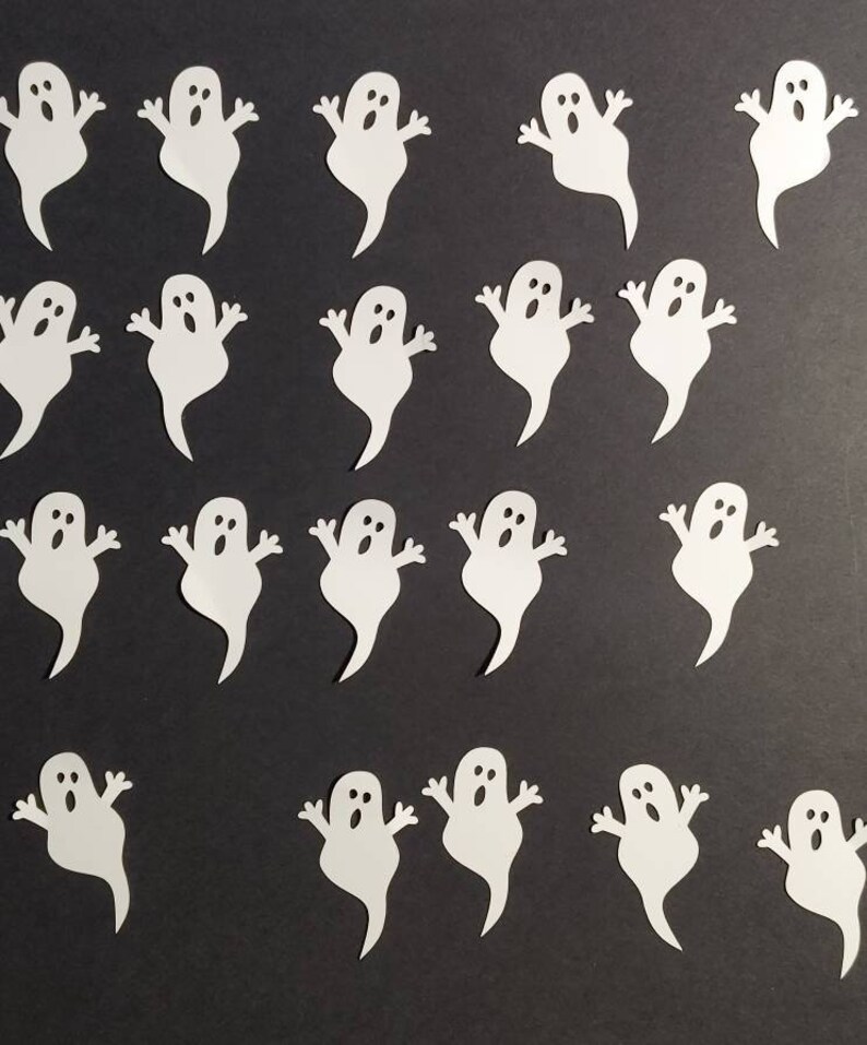 20 Pack Ghost Cut Outs, Multiple Sizes, Cardstock Ghosts, Halloween ...