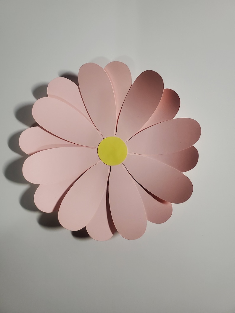 8 Paper Daisy Cutouts, Cardstock Flower Shapes, Assorted Colors and ...