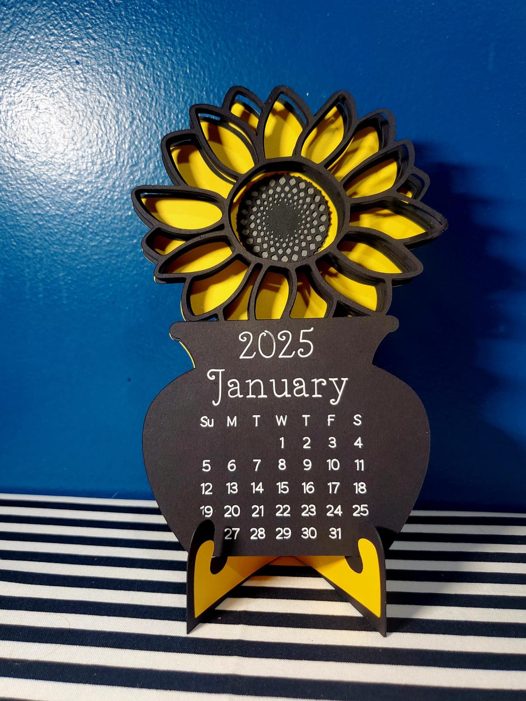 Sunflower Desk Calendar, Work Calendar, 2025 Small Sunflower Desktop ...